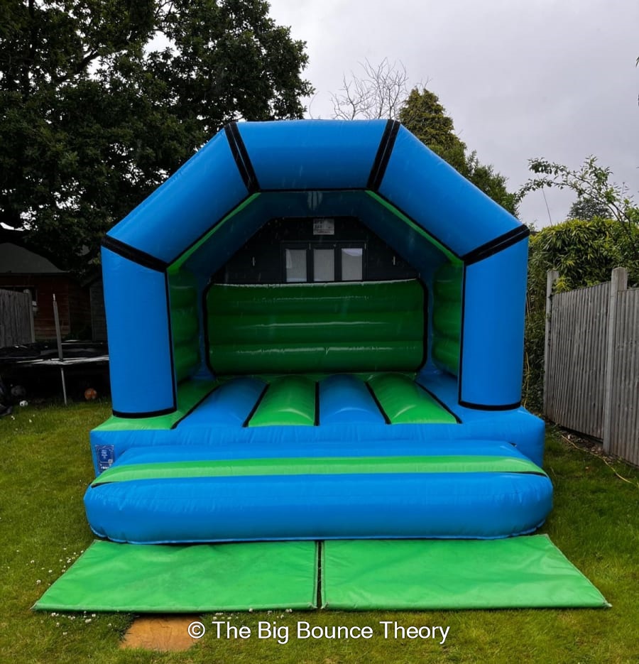 Green & Blue Bouncy Castle 12ft x 12ft - Bouncy Castle Hire, Soft Play ...