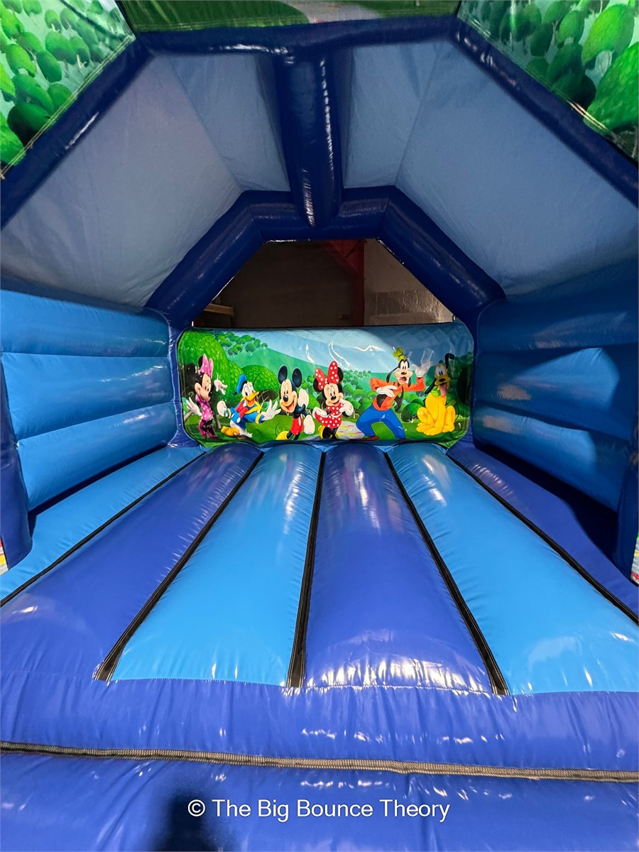 Mickey Mouse Blue Bouncy Castle 12ft x 12ft - Bouncy Castle Hire, Soft ...
