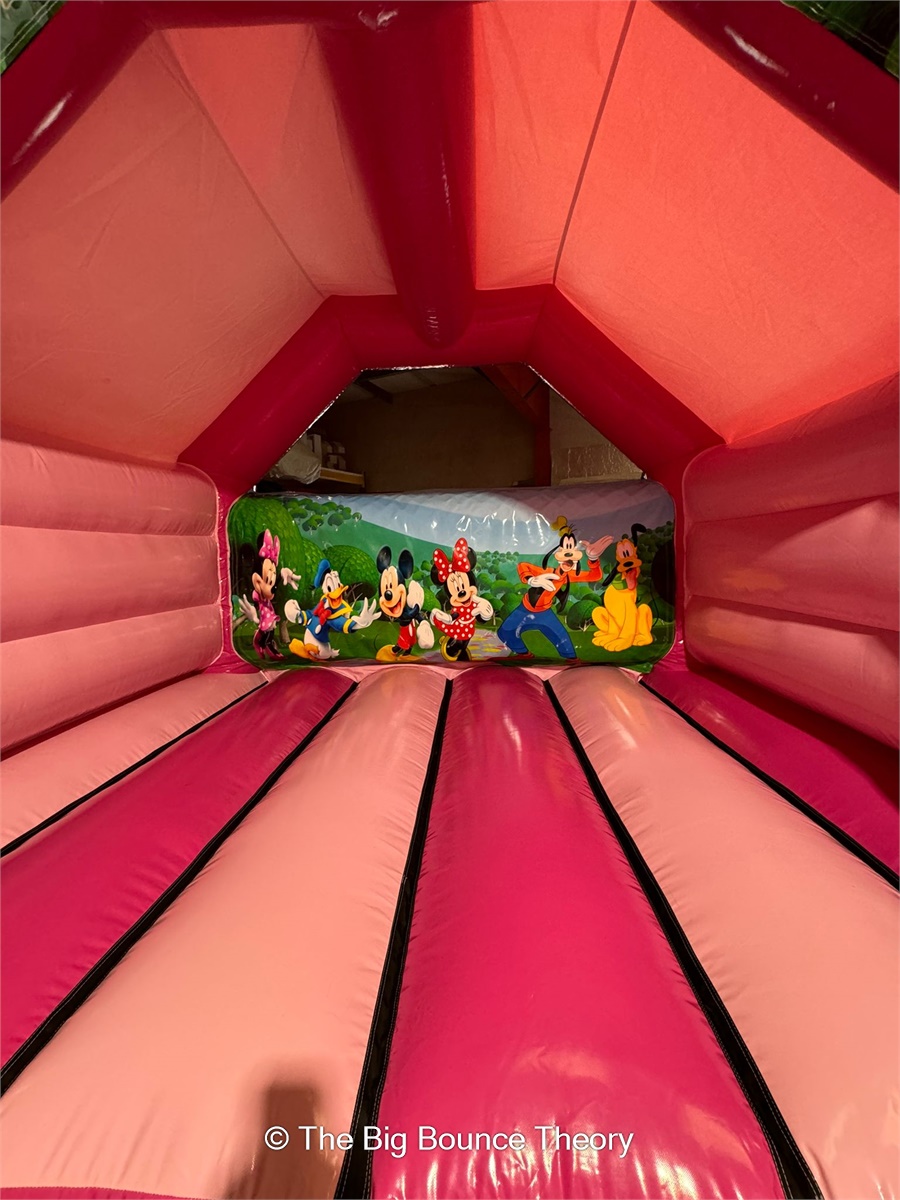 Mickey Mouse Pink Bouncy Castle 12ft x 12ft - Bouncy Castle Hire, Soft ...