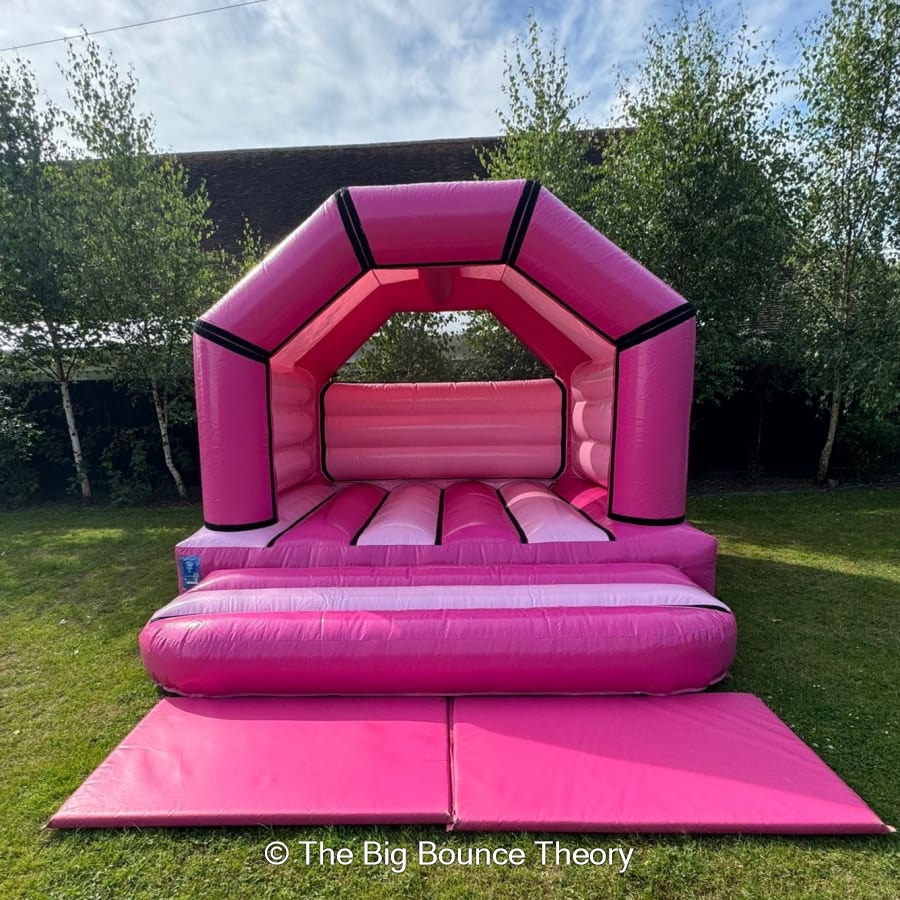 Plain Pink Bouncy Castle 12ft x 12ft - Bouncy Castle Hire, Soft Play ...
