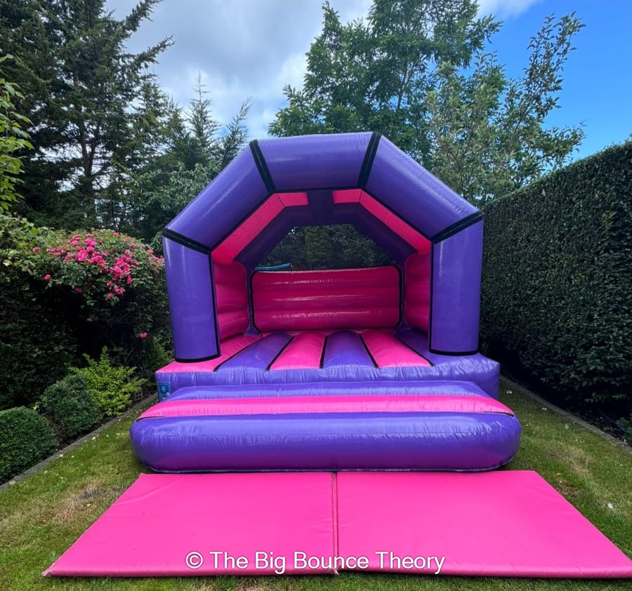 Purple & Pink Bouncy Castle 12ft x 12ft - Bouncy Castle Hire, Soft Play ...
