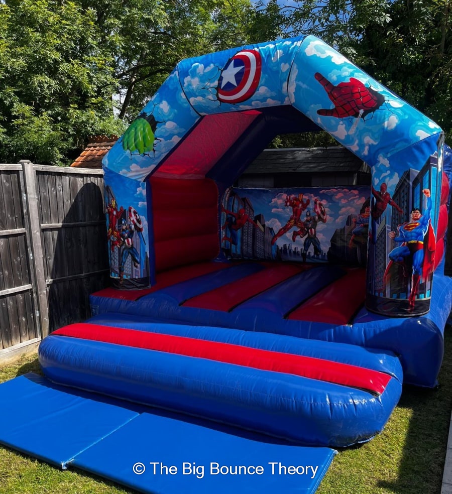 Superhero Bouncy Castle 12ft x 12ft - Bouncy Castle Hire, Soft Play ...